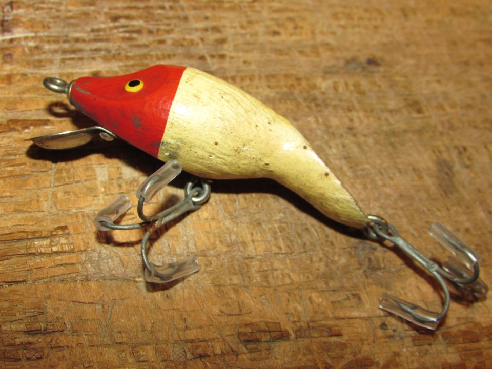 Vintage 1930's Abbey & Imbrie "Crab Go-Getter" Fishing Lure, 3", Wood ...