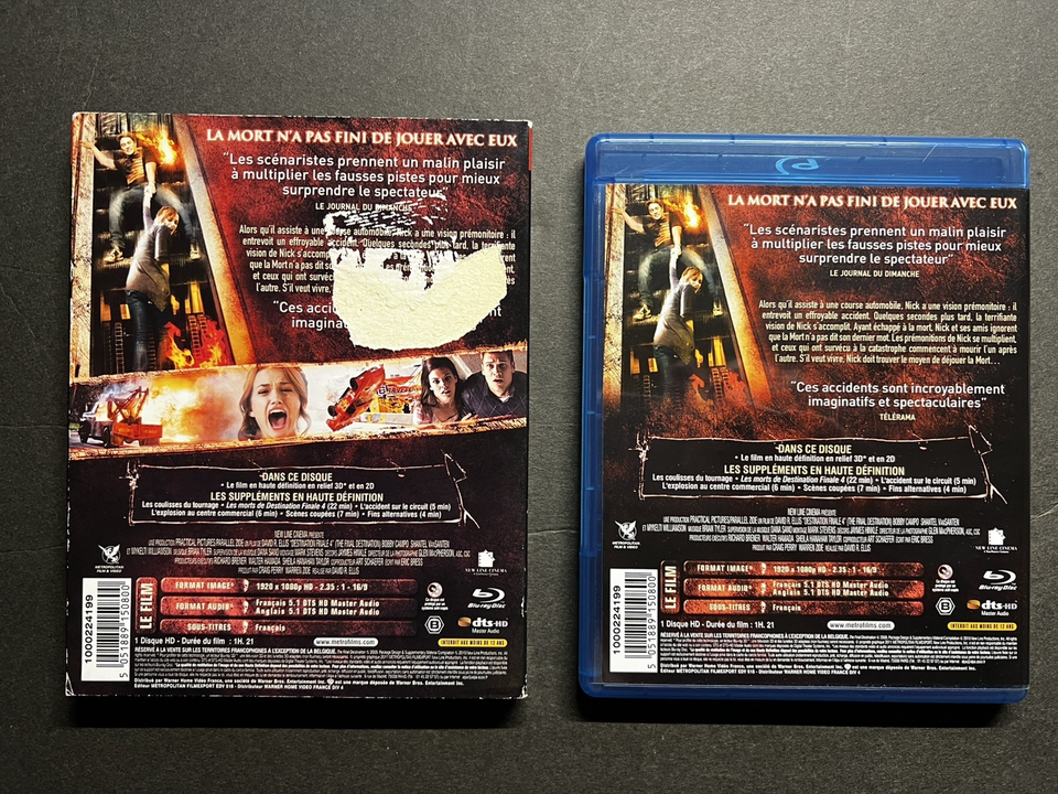 The Final Destination 4 - 3d Blu-ray - Rare French Real 3D Release ...