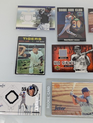 MLB Baseball Lot Of 9 Jersey Cards & Rookies | eBay