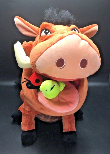 The Lion King Pumbaa Large Plush- Disney Store Exclusive With Grub Bugs ...