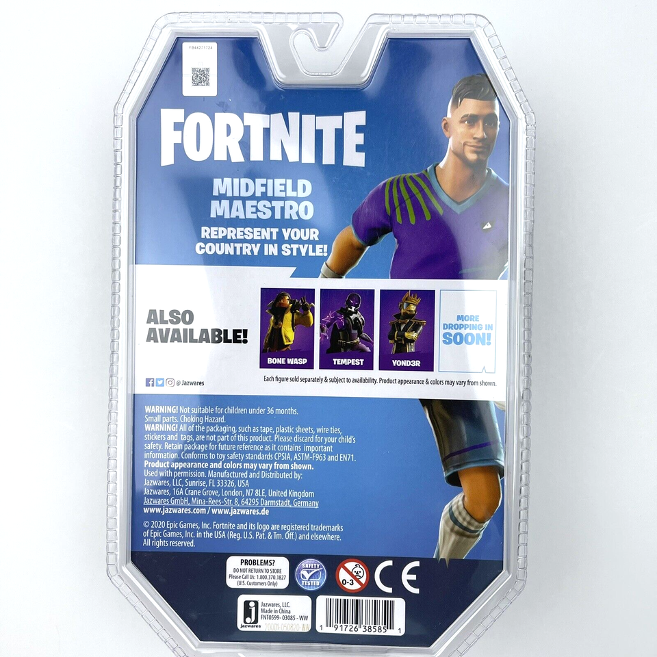 Fortnite Solo Mode MIDFIELD MAESTRO 4" Action Figure Articulated | eBay