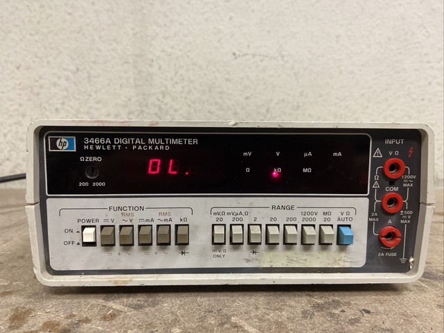 HP Hewlett Packard 3466A Digital Multimeter T42571 for sale online | eBay