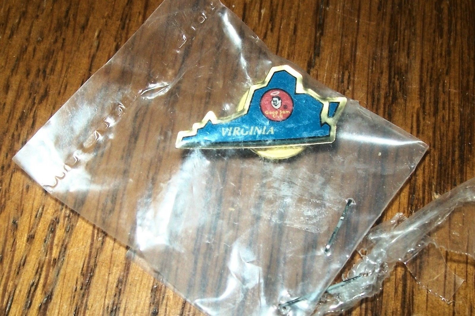 Virginia Blue Lapel Pin in Shape of State of Virginia & Good Sam Club ...