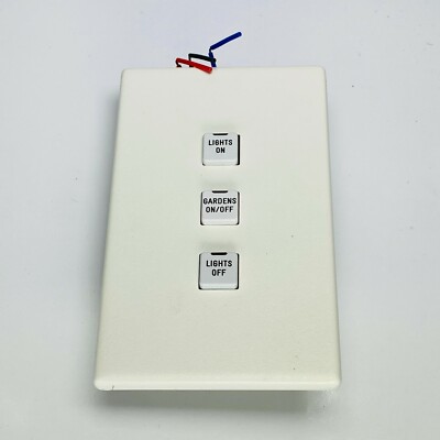 Litetouch Savant Low Voltage Control Station Keypad - 3 Button - White ...