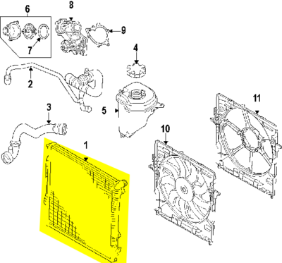 BMW 17117585036 GENUINE OEM RADIATOR | eBay