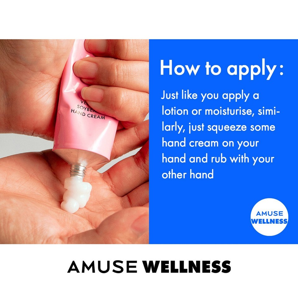 AMUSE Wellness Hand Cream 1.69oz / 50ml Vegan, High-nutritive K-Beauty ...
