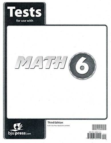 Math 6 Test 3rd Ed - Hardcover By 275339 - GOOD | eBay