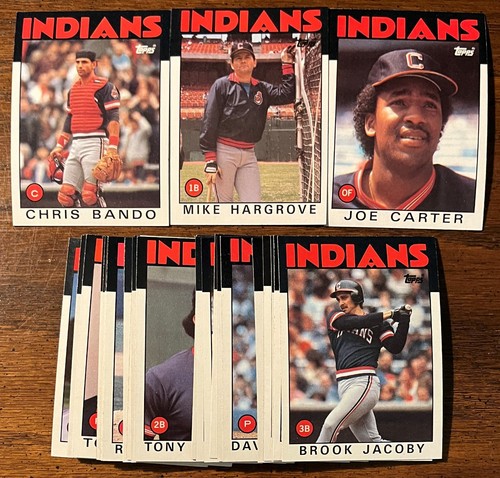1986 Topps Cleveland Indians Team Set | eBay