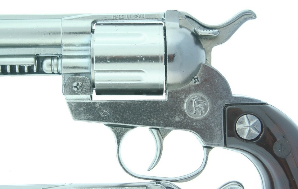 Cap Gun Revolver Die Cast Pistols PAIR of 2 Made in Spain 12shot | eBay