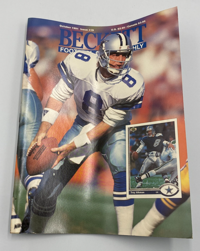 Beckett Football Card Monthly Magazine October 1991 Issue #19 Troy ...