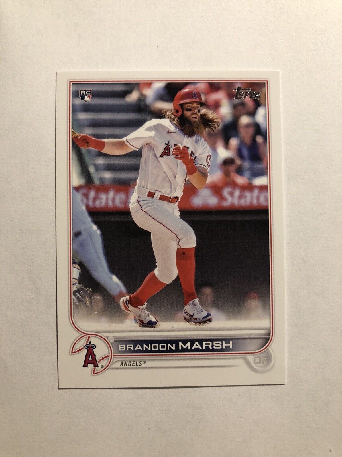 BRANDON MARSH RC 2022 TOPPS SERIES 1 ROOKIE #243 LOS ANGELES ANGELS QTY ...