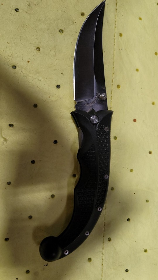 Cold Steel 25S Scimitar Folding Knife AUS-8A Titanium Lock Japan 2001 ...