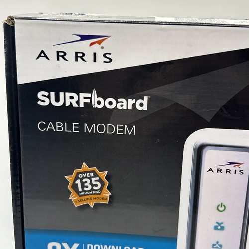 NEW Arris Surfboard 3.0 Cable Modem # SB6141 8x Faster DOWNLOAD SPEEDS ...