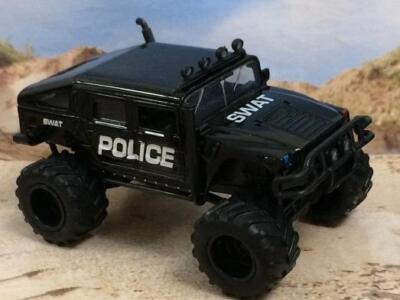 Police SWAT Hummer H1 Tactical Monster SUV 1/64 Scale Limited Edition ...