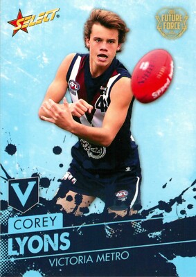 2016 Brisbane Lions AFL Select Future Force Rookie Card - Corey Lyons ...
