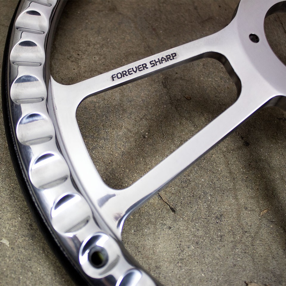 14" Billet Steering Wheel Pine Aluminum Rivet Chevy Muscle C10 Ford Hot Rod | eBay