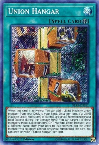 UNION HANGAR *** SECRET RARE 1ST EDITION MINT/NM BLRR-EN092 YUGIOH! | eBay