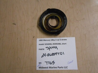 24-86857T 01 Mercury 1982 18hp 5995486 Outboard spring T163 | eBay
