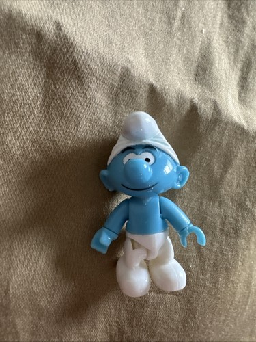 Smurfs 2010 Smurf White Pajamas Vintage Figure PVC Toy Figurine 80s ...
