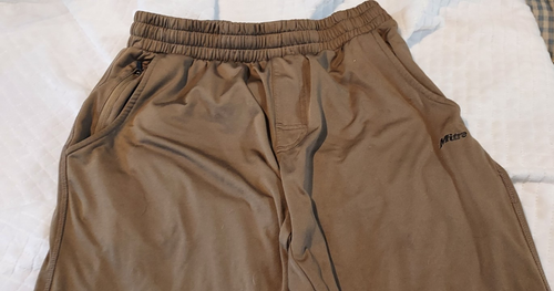 MITRE SWEATPANTS MENS MED PANTS BROWN JOGGERS POCKETS W/ ZIPPER ADJUST ...