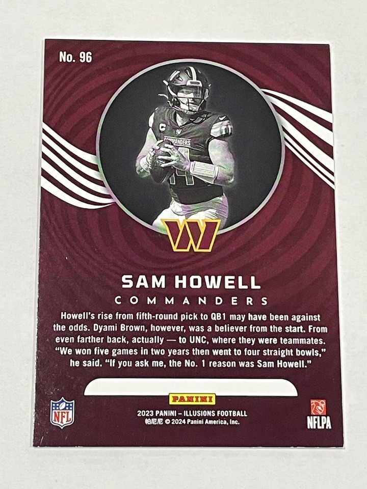 2023 Panini Illusions Football #96 - Sam Howell - Washington Commanders ...