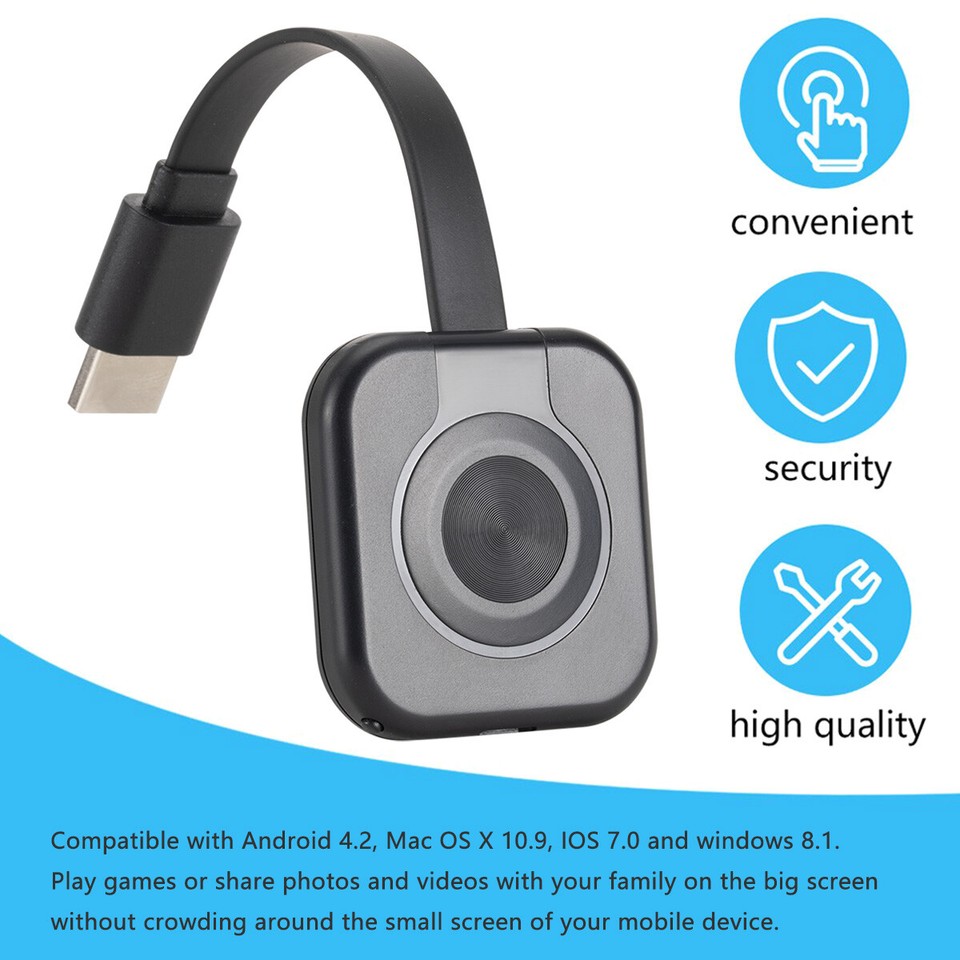 Wifi Wireless HDMI Mirror Screen Display Adapter For 1080P TV Miracast ...