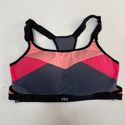 Victoria Secret VSX Sport Bra 36C Wire Free Adjustable Racerback ...