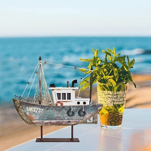 Decorative Sail Boats Decor with Lights Nautical Decor Rustic Beach ...