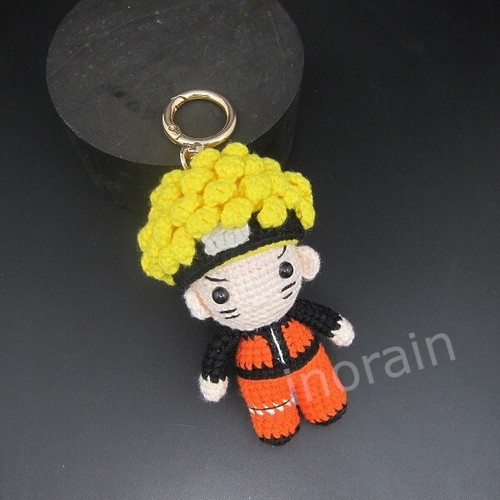 Amigurumi Anime Manga Naruto Crochet Plush Doll Keychain Bag Swing Key ...