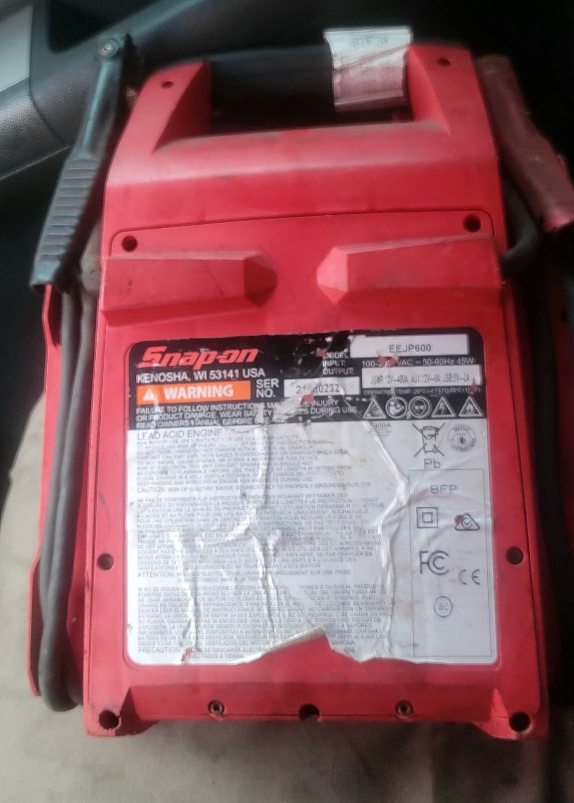 Snap On Jump Pack EEJP600 | eBay