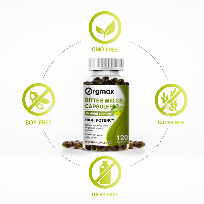 Natural Bitter Melon Extract Pills Help Lower Blood Sugar Weight Lose ...