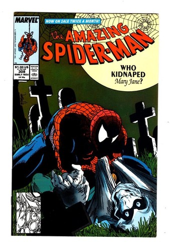 AMAZING SPIDER-MAN 308 TASKMASTER APPEARANCE KIDNAPPED MISSPELLED ...