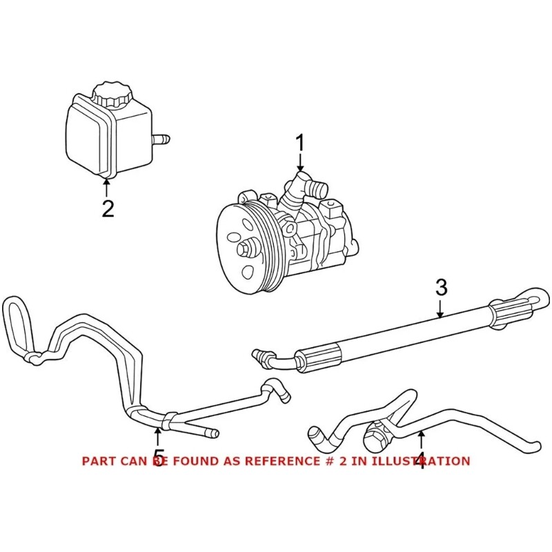 0004600183 Power Steering Reservoir Auto Accessory for W203 W463 W163 ...