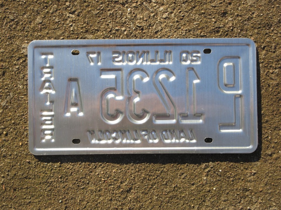 2017 Illinois Trailer Dealer License Plate IL DL 1235A Land of Lincoln ...