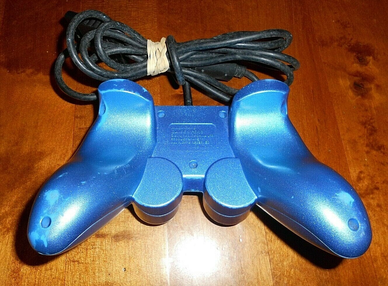GAMESTER DUAL FORCE 2 SONY PLAYSTATION PS2 BLUE DUAL SHOCK CONTROLLER ...