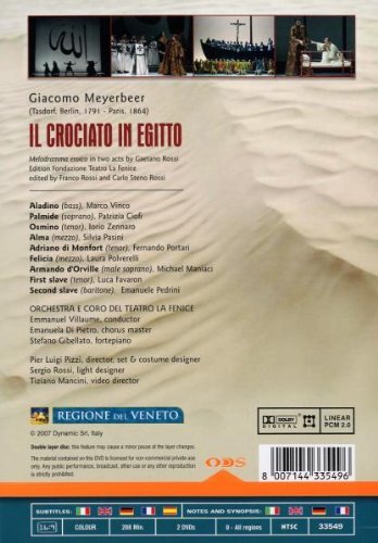 Il Crociato in Egitto (DVD) Michael Maniaci Patrizia Ciofi Marco Vinco ...