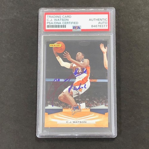 2008-09 Panini #250 C.J. Watson Signed Card PSA Slabbed Warriors | eBay