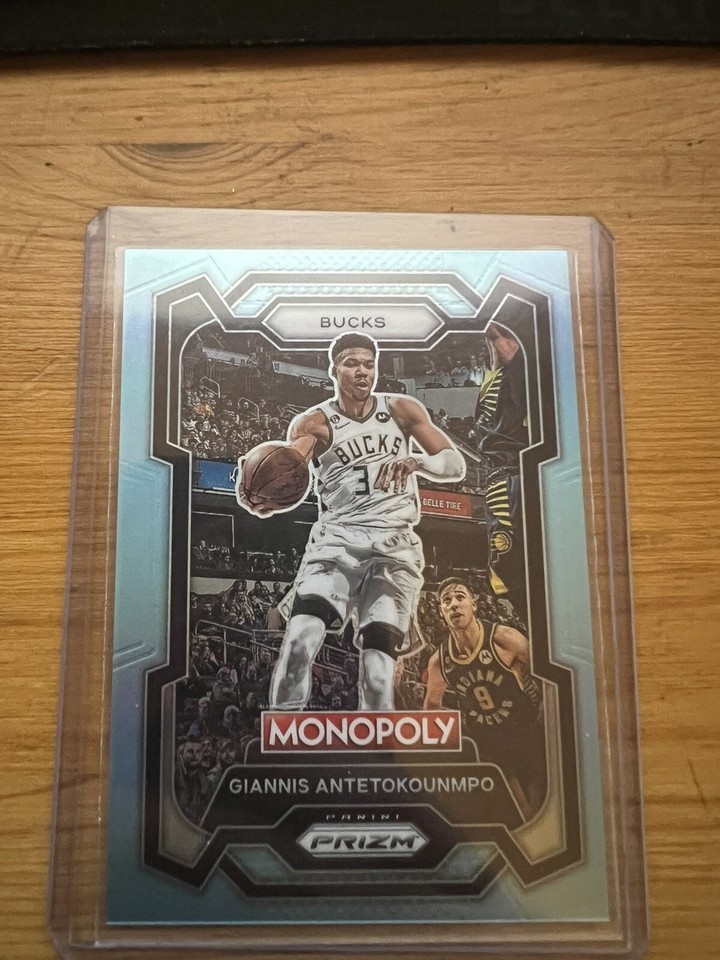 2023-24 Panini Prizm Monopoly - Light Blue Prizm #49 Giannis ...