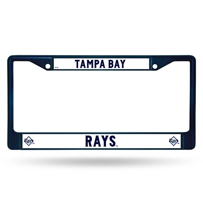 Tampa Bay Rays Navy Colored Chrome License Plate Frame. #A137 | eBay