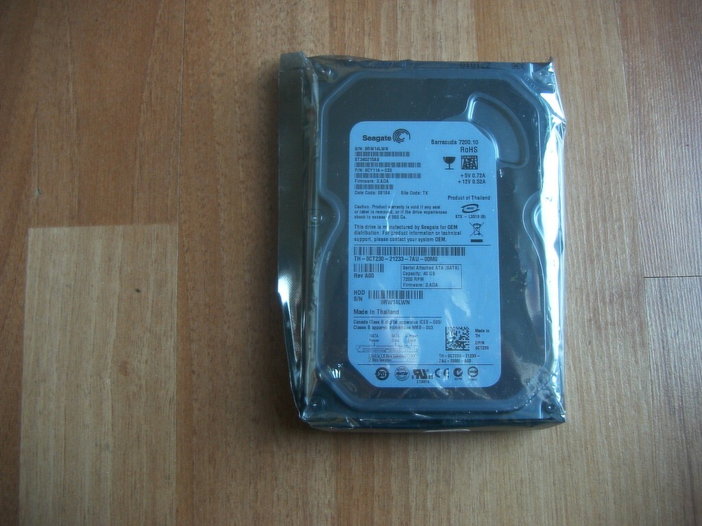 VINTAGE PC HARD DRIVE 40GB sata SEAGATE BARRACUDA 7200 NEW | eBay