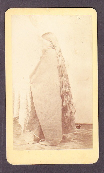 Chief Satanta of Kiowa tribe wife RARE CDV wife Henry Heister Photo ...