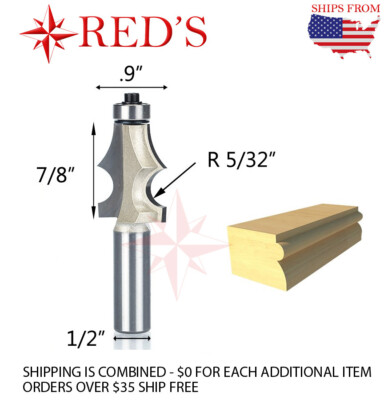 Tideway Carbide Pro LC09070508 Drawing Line 5/16 bead 1/2" shank router ...
