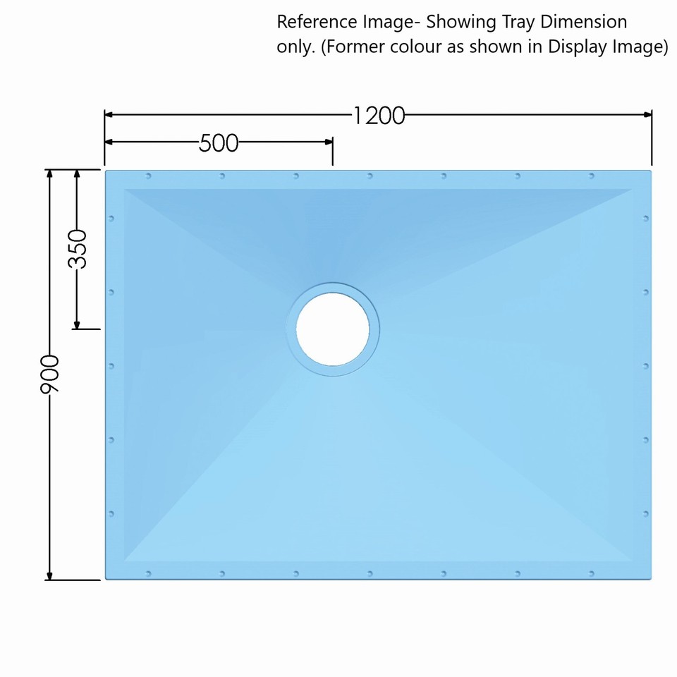 AKW Tuff Form Shower Former Tray, Wet Room Walk In Base, All Size ...