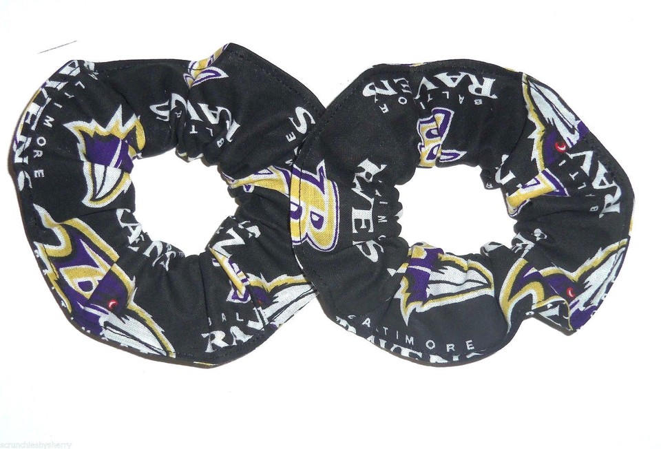 NFL Football Team Fabric Hair Scrunchie or 2 Mini Scrunchies Pick Your ...