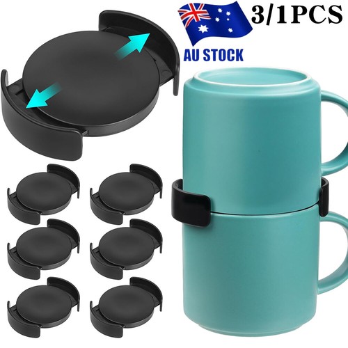 3/1Pcs Mug Organizer Storage Stacker Kitchen Cabinet Shelf Expandable ...