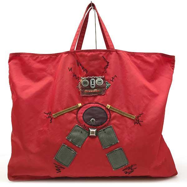 Authentic Prada Robot Tesuto Robot Tote Bag Handbag N… - Gem