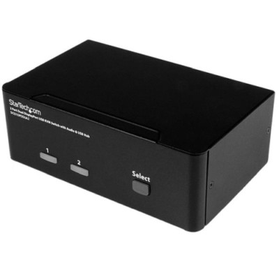 StarTech SV231DPDDUA2 2-Port DisplayPort Dual-Monitor KVM Switch - 4K ...