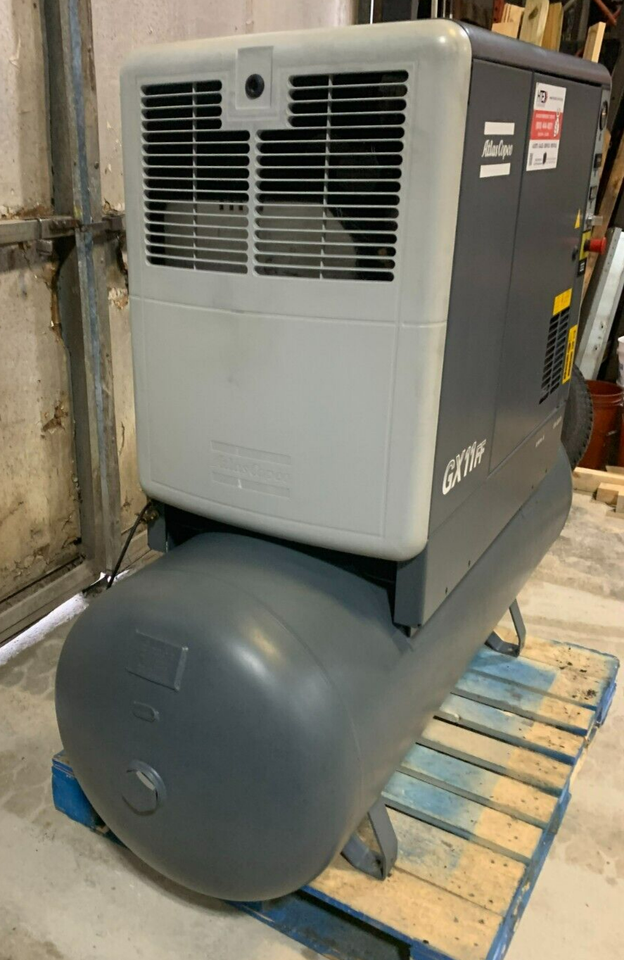 15HP ATLAS COPCO GX 11 FF 128psi 50cfm Rotary Screw Air Compressor w ...