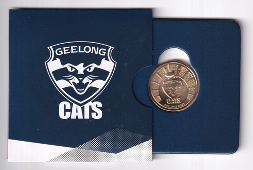 AUSTRALIAN: 2024 $1 AFL TEAM GEELONG CATS UNC COIN IN CARD #PL364 | eBay