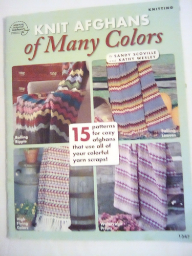 Knit Afghans of Many Colors Pattern Booklet- 15 KNIT DESIGNS ...